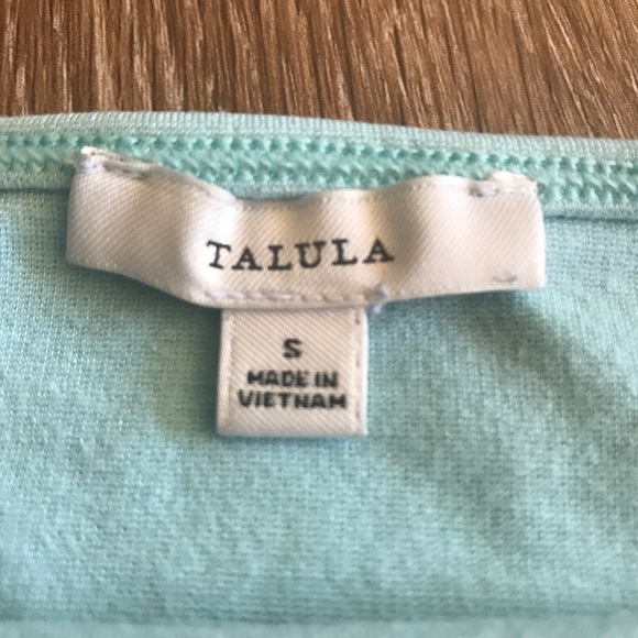 Talula | Tops | Talula Blue Halter Open Back Crop | Poshmark